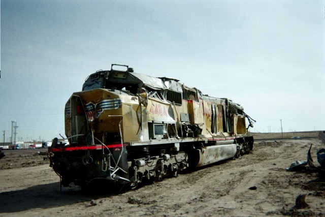 Grade crossing collision. Photo by T Martinez.